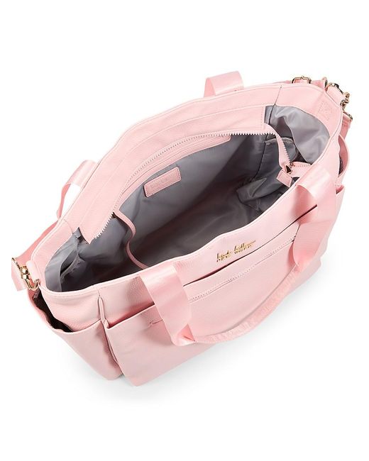 Nicole Miller Logo Diaper Tote In Pink Lyst