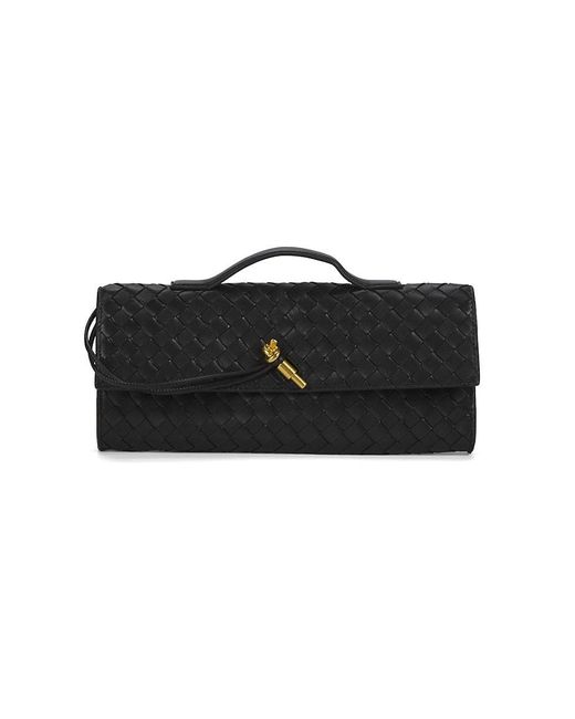 Walter Baker Juliette Leather Clutch in Black | Lyst