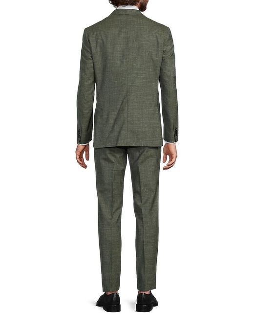 Ted Baker Karl Notch Lapel Wool Suit in Green for Men | Lyst