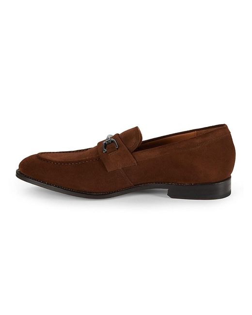 Allen Edmonds Sidney Suede Penny Loafers in Brown for Men | Lyst