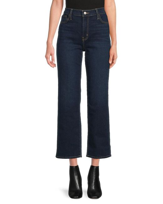 Hudson Jeans Noa Whiskered High Rise Jeans in Blue | Lyst