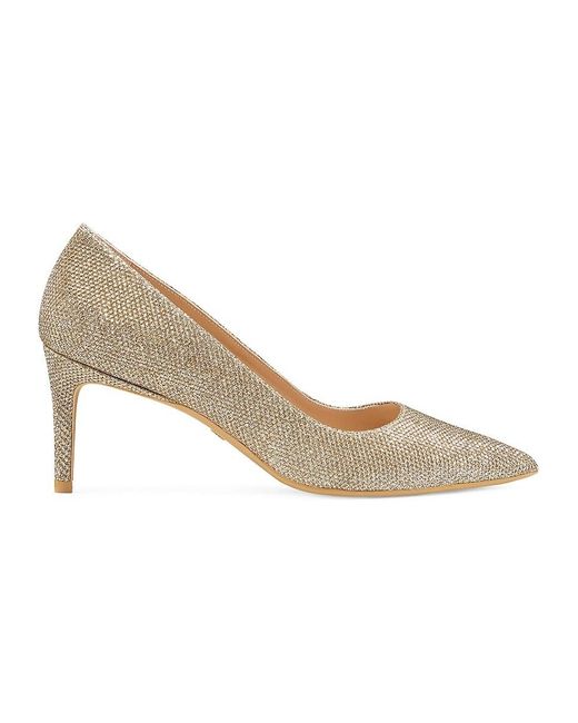 Stuart Weitzman Linsi 75Mm Stiletto Pumps in Metallic | Lyst