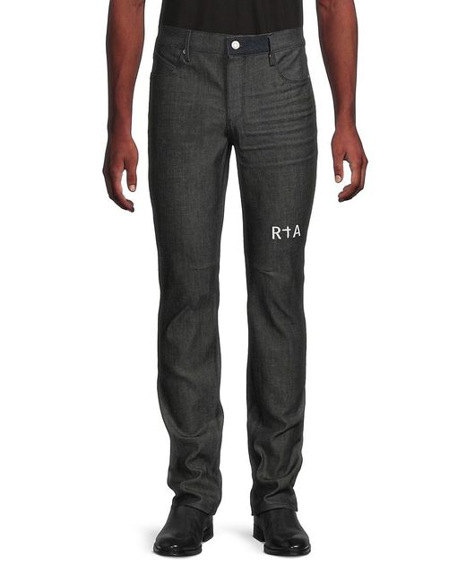 RTA Logo Jeans in Black for Men | Lyst