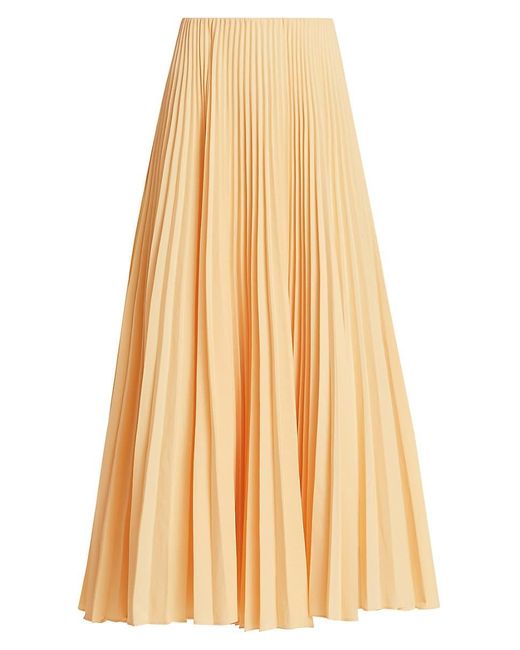 A.L.C. A. L.c. Tatum Pleated Midi-skirt in Natural | Lyst