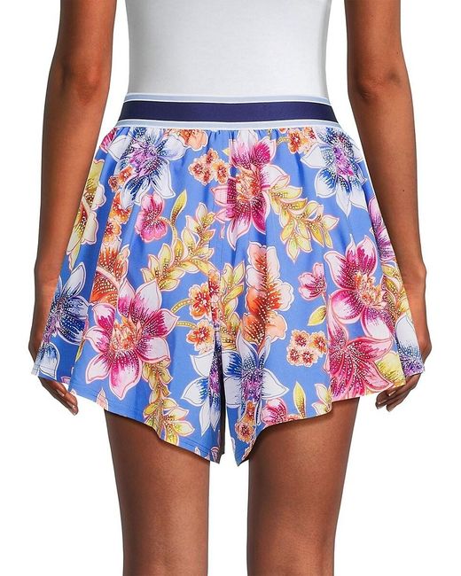 Johnny Was Bee Active Flutter Skort in Blue | Lyst