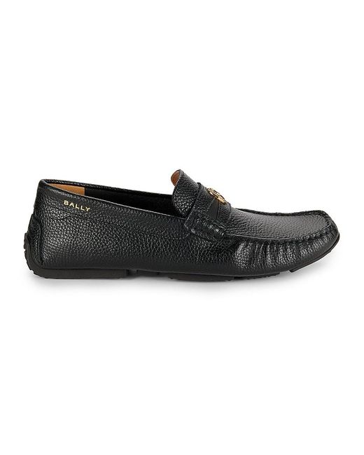 Bally Paklys Leather Driving Loafers in Black for Men | Lyst UK
