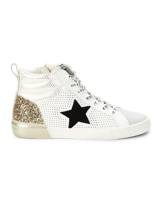 Vintage Havana Glitter Star Sneakers in White | Lyst Vintage Havana Glitter Star Sneakers in White | Lyst