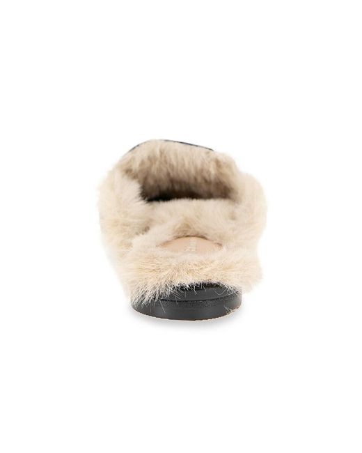 BCBGeneration Tara 2 Faux Fur Lined Mules in Black | Lyst