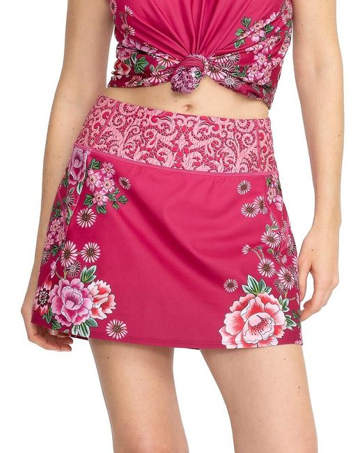 Johnny Was Bee Active Tennis Skirt in Pink | Lyst