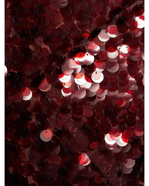 Vince Lucite Sequined Midi-Skirt in Red | Lyst UK