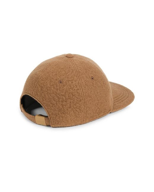 Bally Virgin Wool-Cashmere Logo Baseball Cap in Natural for Men | Lyst