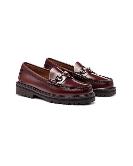 G.H. Bass & Co. Lincoln Bit Lug Loafer in Brown for Men | Lyst