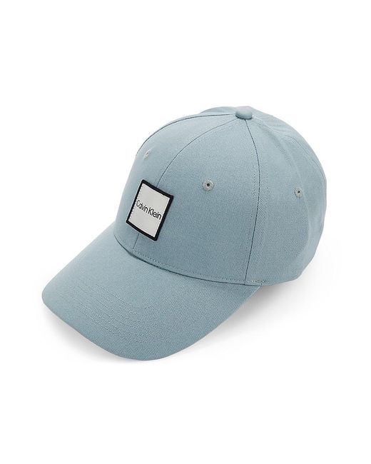 Calvin Klein Logo Embroidery Baseball Cap in Blue for Men | Lyst