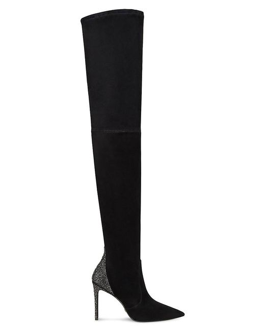 Stuart Weitzman 100Mm Embellished Ultrastuart Royle Over The Knee Boots ...