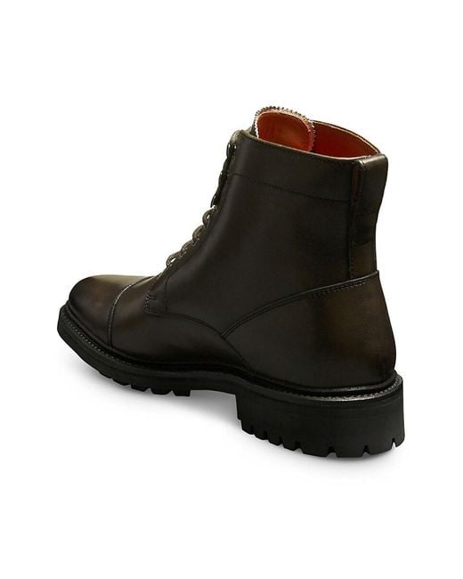 Allen Edmonds Briggs Leather Ankle Boots in Black for Men | Lyst