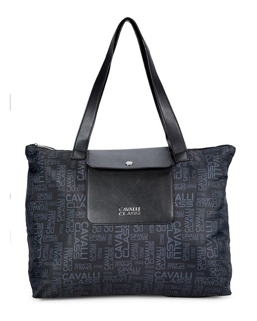 Cavalli Class by Roberto Cavalli Monogram Tote in Black | Lyst
