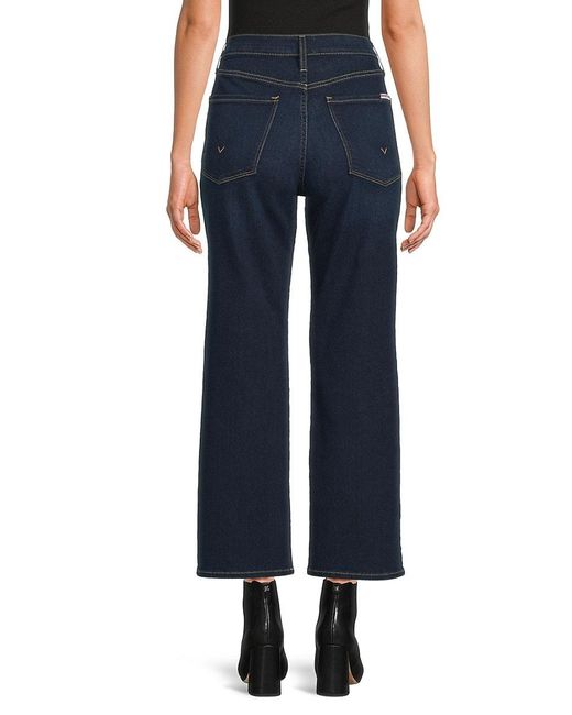 Hudson Jeans Noa Whiskered High Rise Jeans in Blue | Lyst