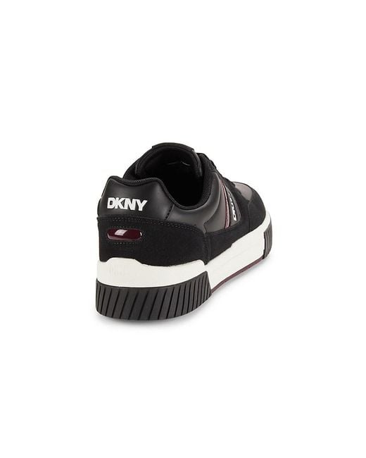 DKNY Logo Low Top Platform Sneakers in Black for Men | Lyst