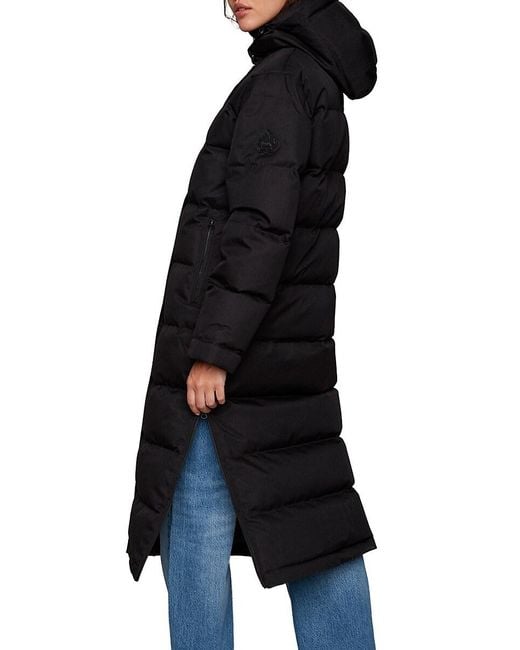 Toboggan Canada Isabella Iii Longline Puffer Parka Jacket in Black | Lyst