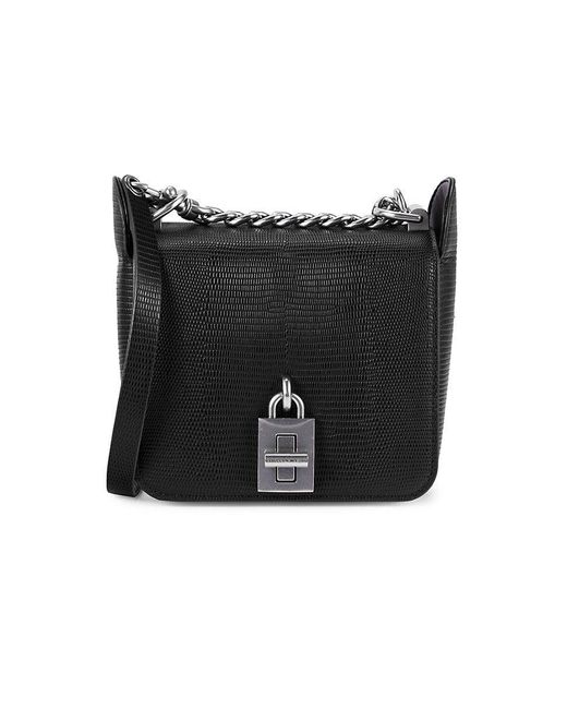 Rebecca Minkoff Love Too Small Square Lizard Embossed Leather Crossbody ...