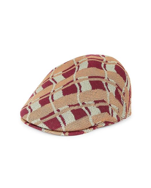 Kangol 'Wavy Pattern Newsboy Cap in Pink for Men | Lyst