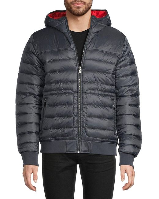 Pajar Maxwell Reversible Hooded Puffer Jacket in Gray for Men | Lyst