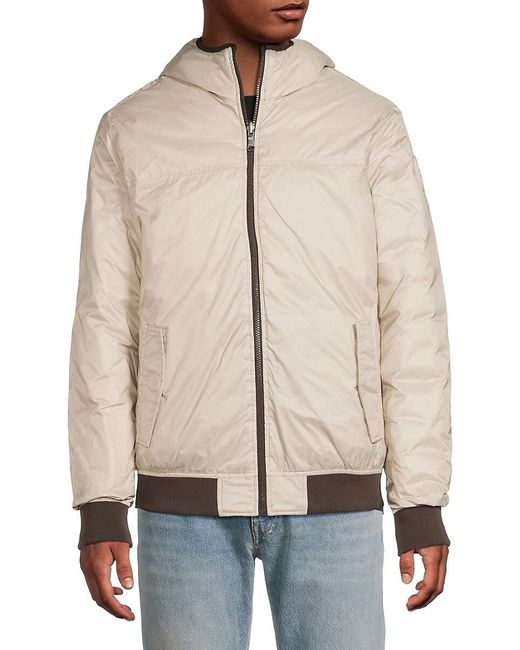 Pajar Maxwell Reversible Hooded Puffer Jacket in Brown for Men | Lyst