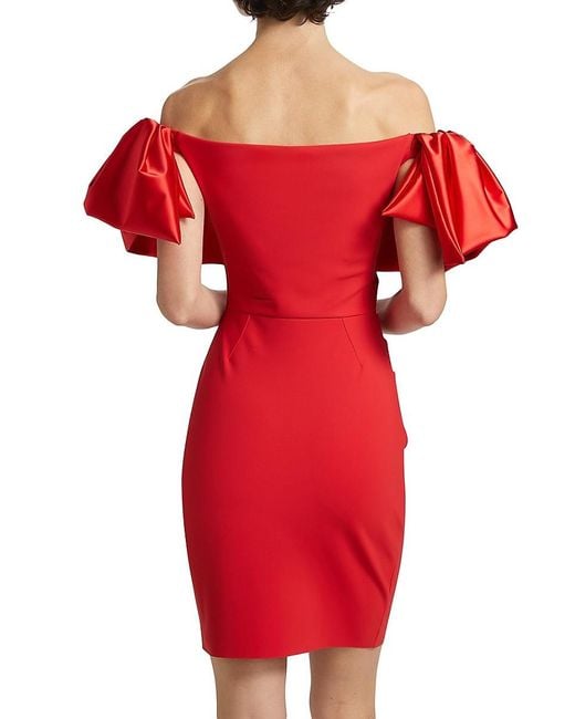 La Petite Robe Di Chiara Boni Ocura Satin Off-The-Shoulder Minidress in ...