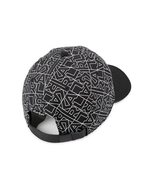 Karl Lagerfeld Logo Baseball Cap in White for Men | Lyst UK
