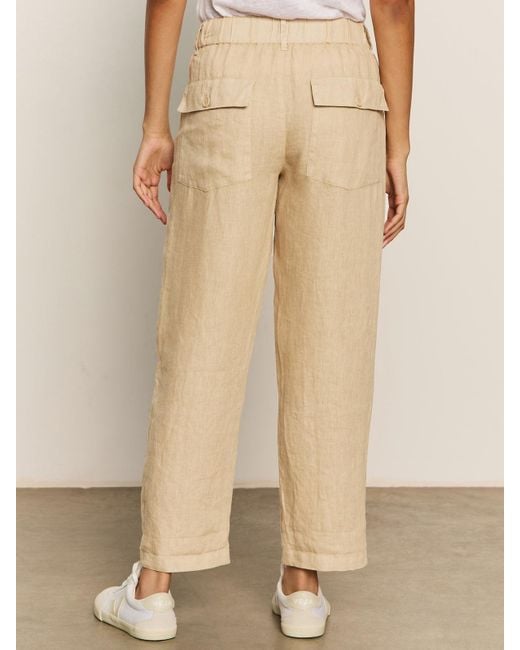 Sanctuary Relaxed Linen Cruiser Semi High Rise Pant Sandstone in ...