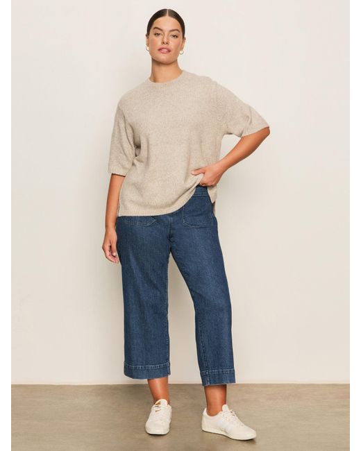 Sanctuary The Marine Jean Aspen Extended Sizing in Blue | Lyst
