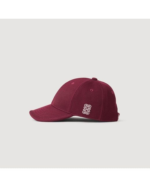 Sandro Cotton Cap in Red | Lyst UK