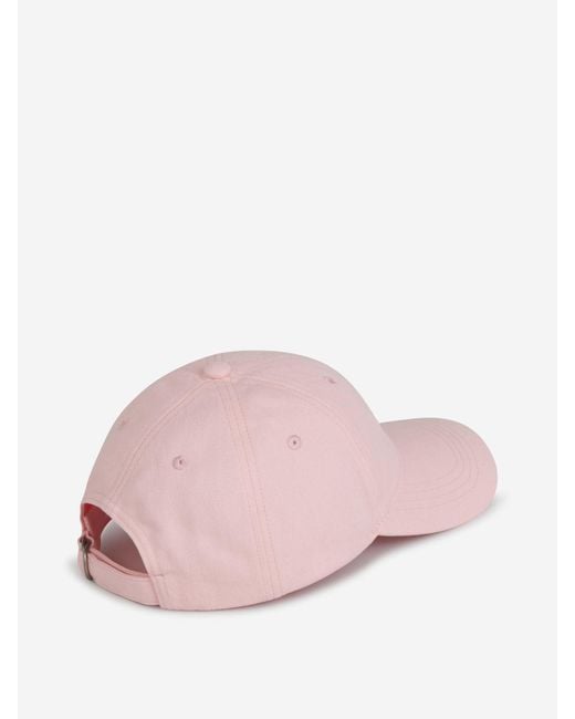 Acne Studios Cotton Logo Cap in Pink | Lyst UK
