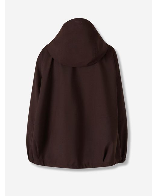 Laminar Technical Hooded Jacket in Brown | Lyst