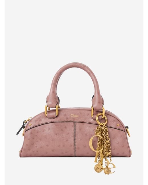 Chloé Mini-Bowlingtasche in Pink | Lyst DE