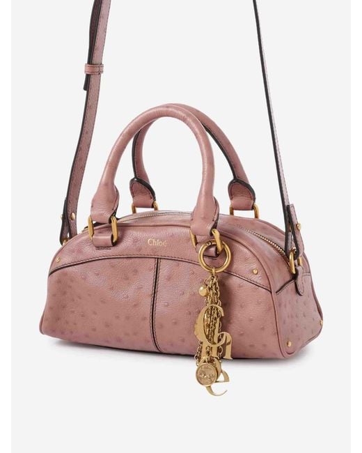 Chloé Mini-Bowlingtasche in Pink | Lyst DE