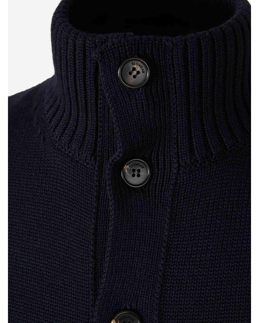 Cárdigan Punto Lana Zanone de hombre de color Azul | Lyst