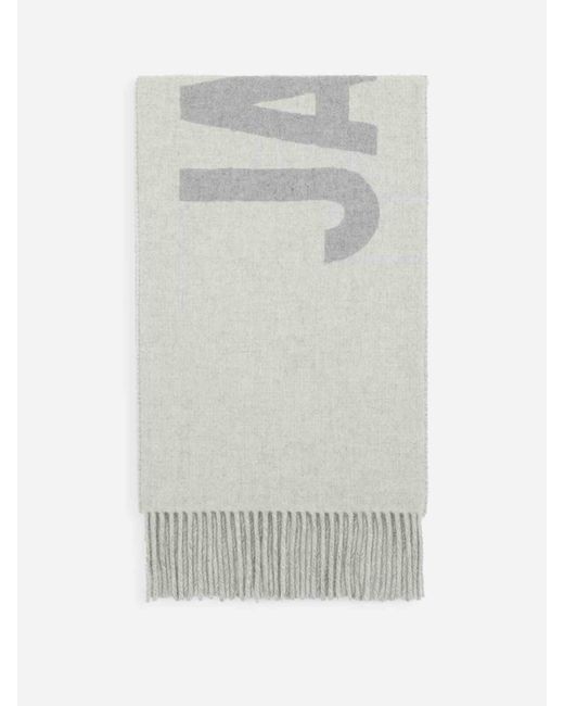 Jacquemus Wool Scarf in Grey | Lyst UK