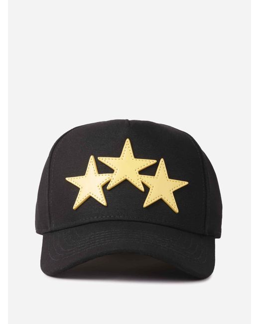 Amiri Star Canvas Baseball Cap in Black for Men | Lyst