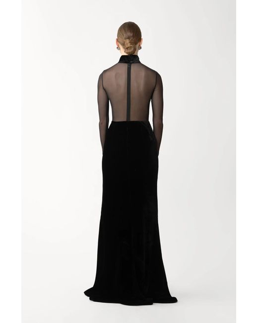 SAU LEE Uma Gown in Black | Lyst UK