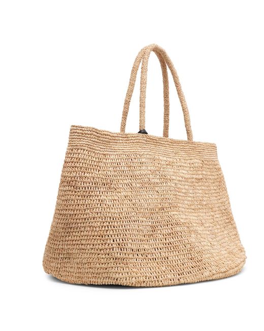 The Row Oregon Raffia Bag in Natural | Lyst