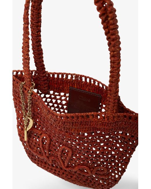Chloé Summer Banana Small Tote Bag in Red | Lyst