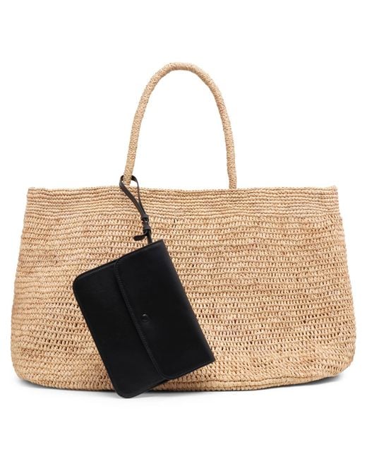 The Row Oregon Raffia Bag in Natural | Lyst