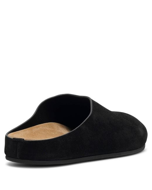The Row Hugo Black Slides | Lyst