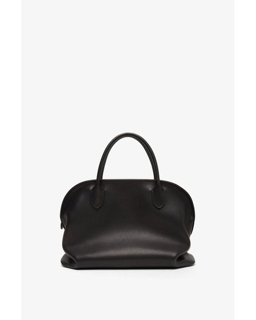 The Row Agnes Black Leather Bag | Lyst