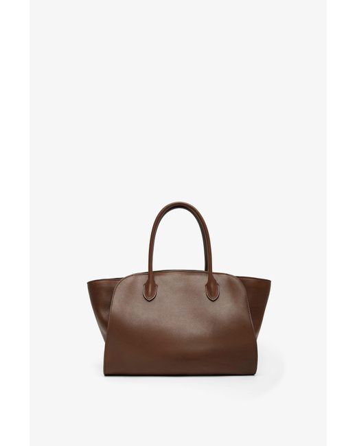 The Row Marlo 12 Dark Brown Tote Bag | Lyst