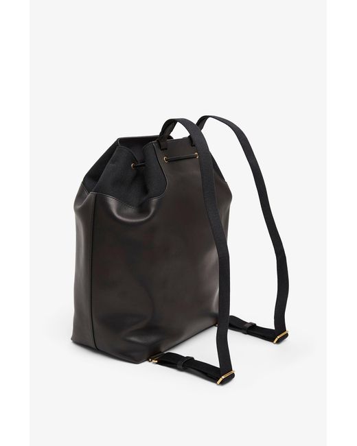 The Row Spring Black Leather Backpack | Lyst