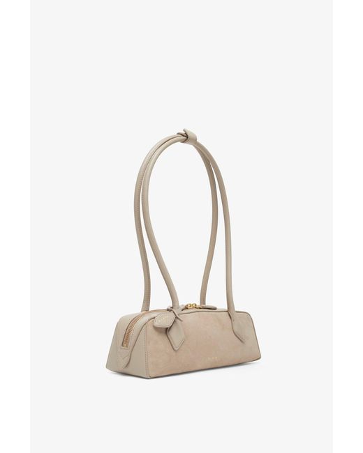 Alaïa Le Teckel Small Greige Bag in White | Lyst