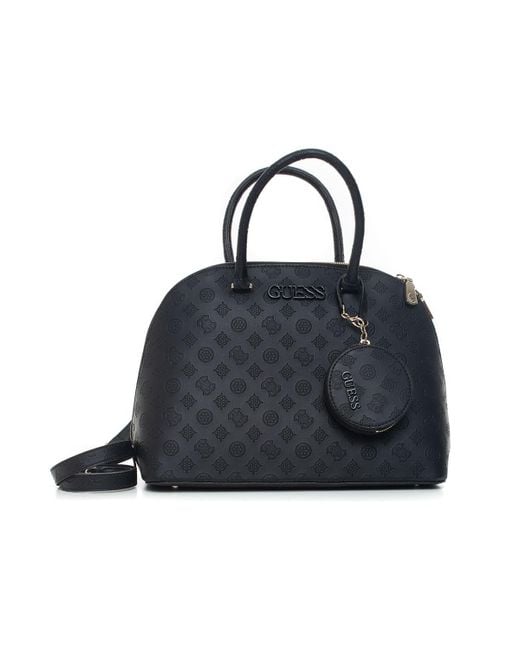 Guess Jannelle Bucket Bag Black Polyurethane Lyst