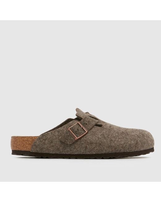 Birkenstock Boston Clog Sandals in Brown for Men | Lyst UK